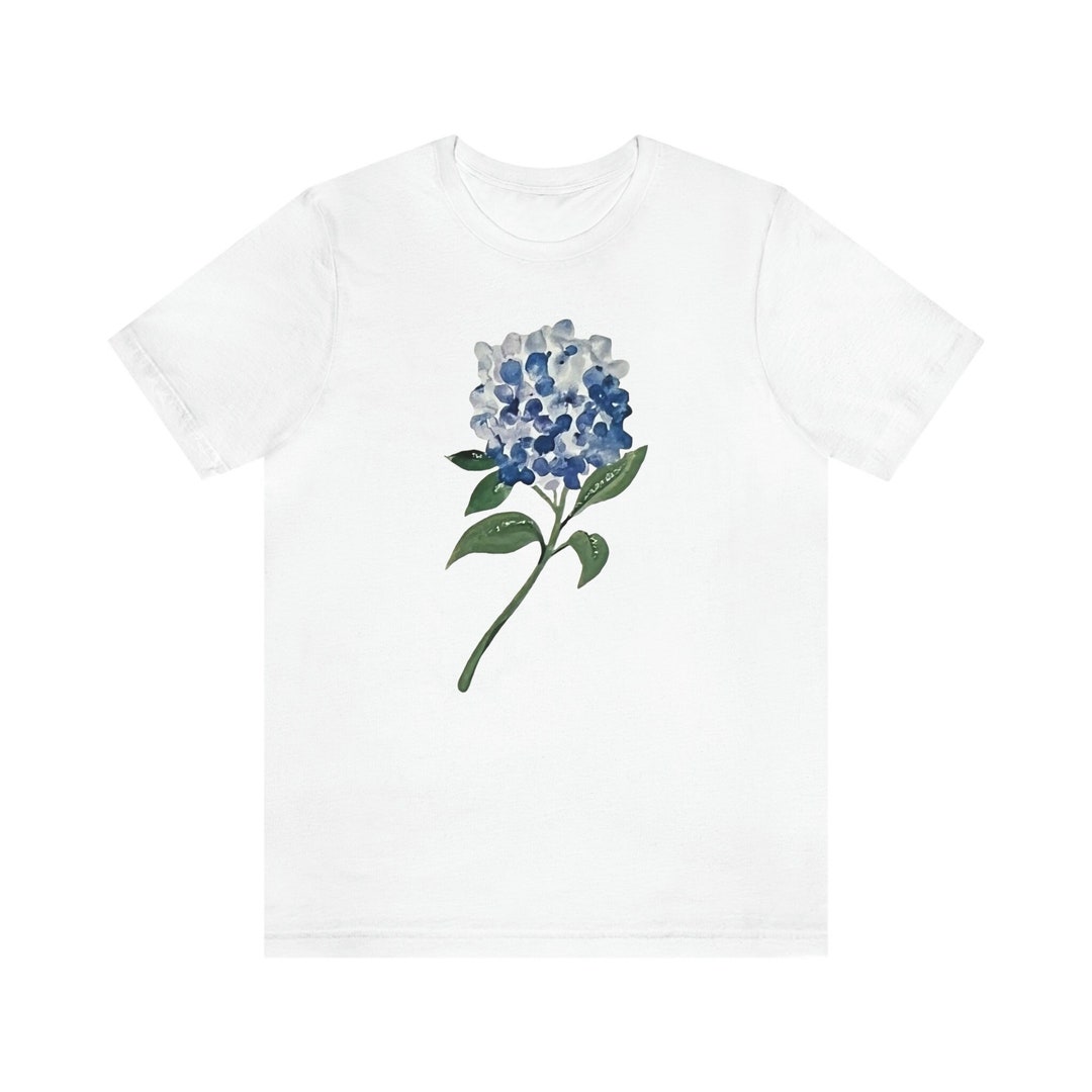 Hydrangea Shirt, Blue Hydrangea Shirt, Hydrangea, Blue Hydrangea ...