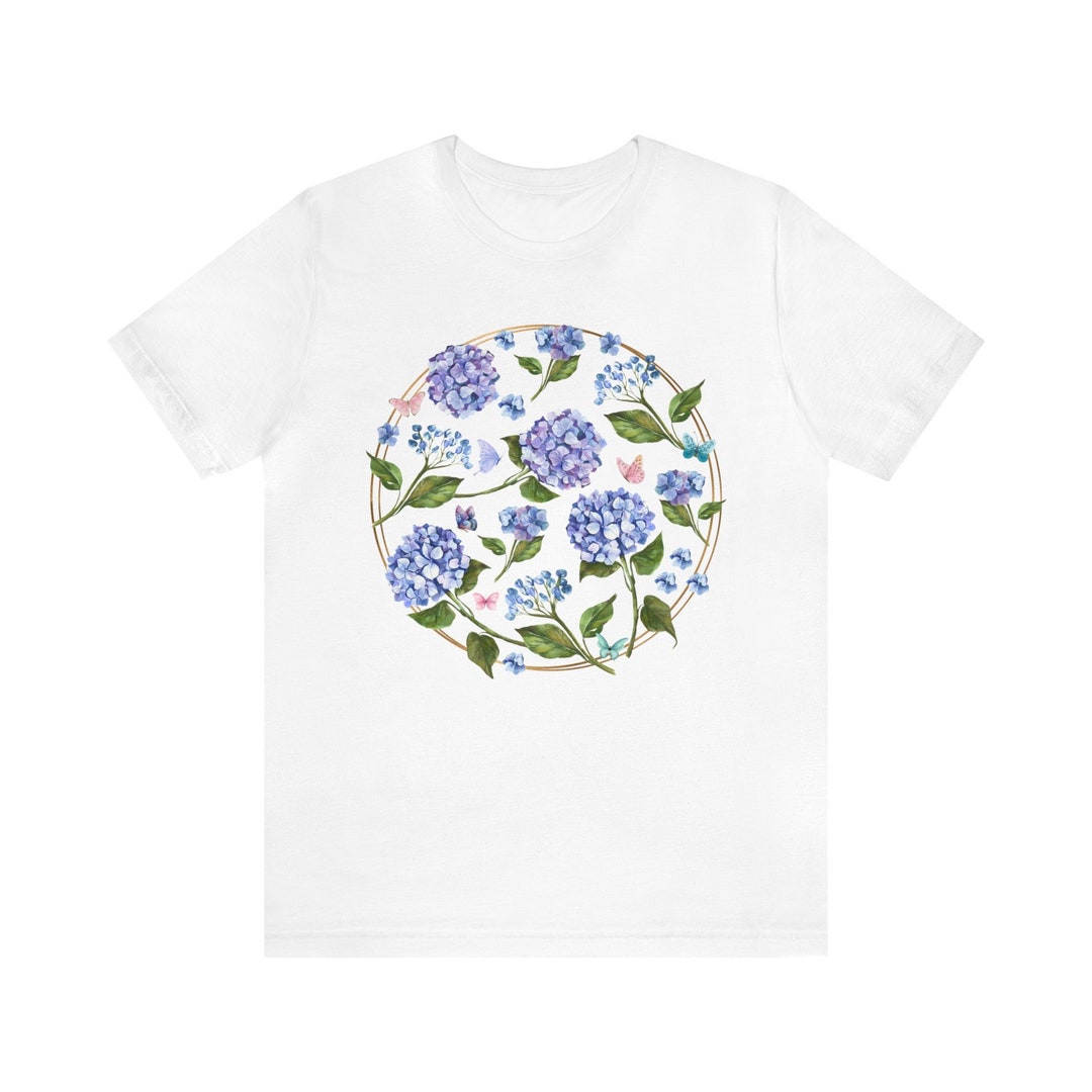Blue Hydrangea Shirt, Hydrangea Shirt, Hydrangea Tshirt, Hydrangea ...