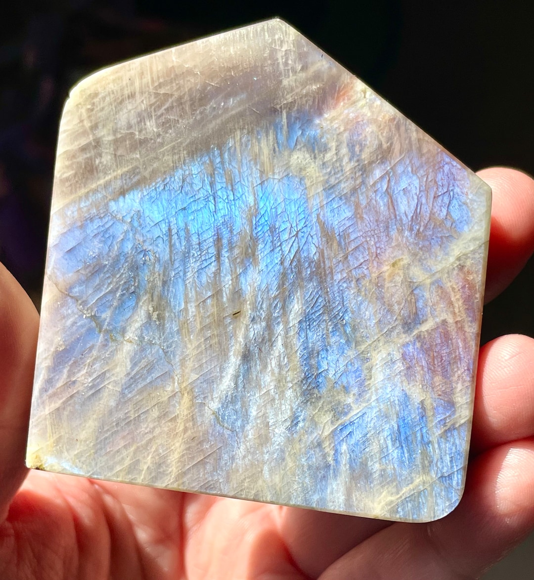 Sunstone Moonstone Crystal Slab Belomorite Thick Free Form Yin and Yang ...