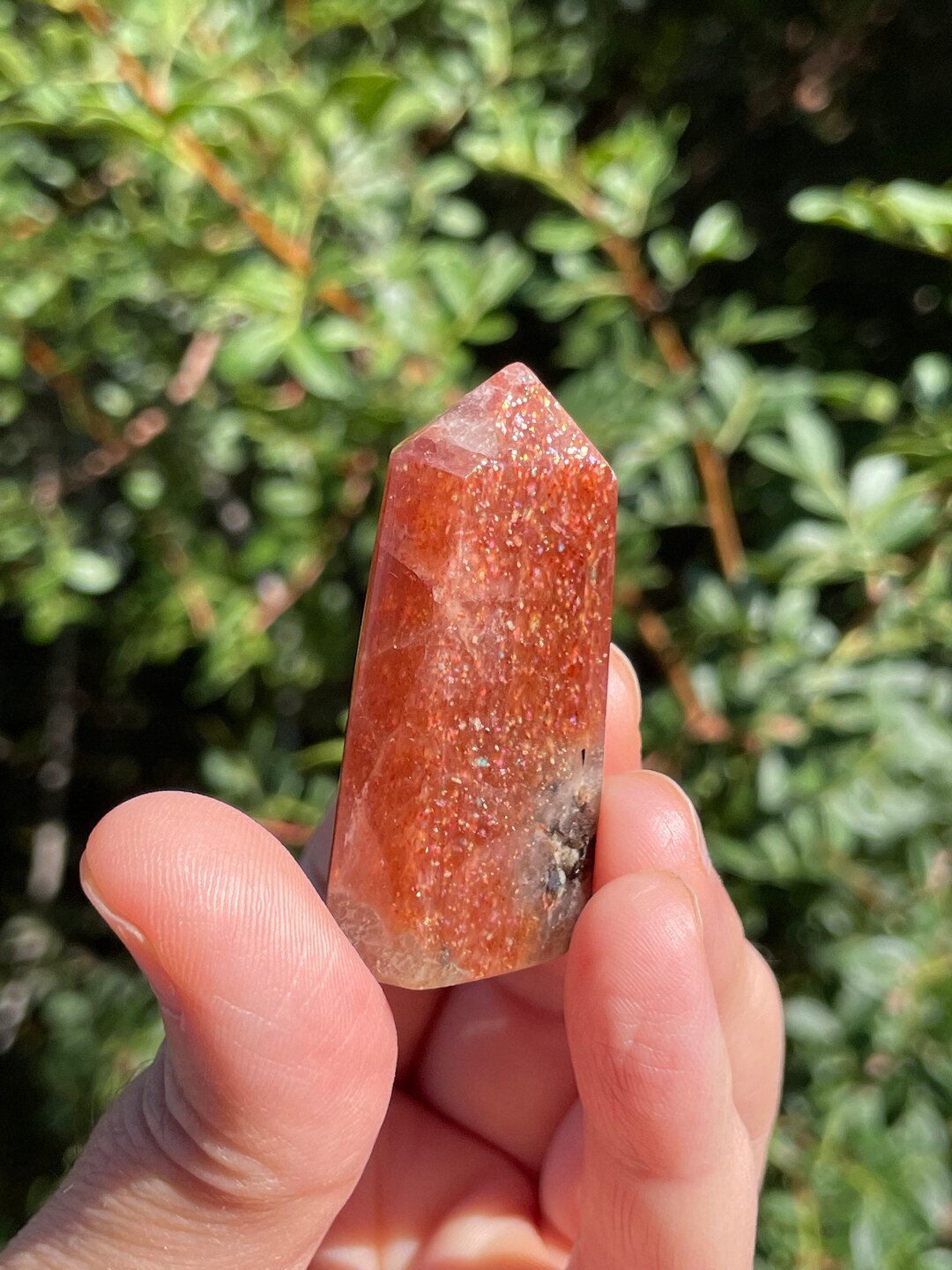 Sunstone Crystal Tower Rare High Quality Hi-vibration Sun Stone Tower ...