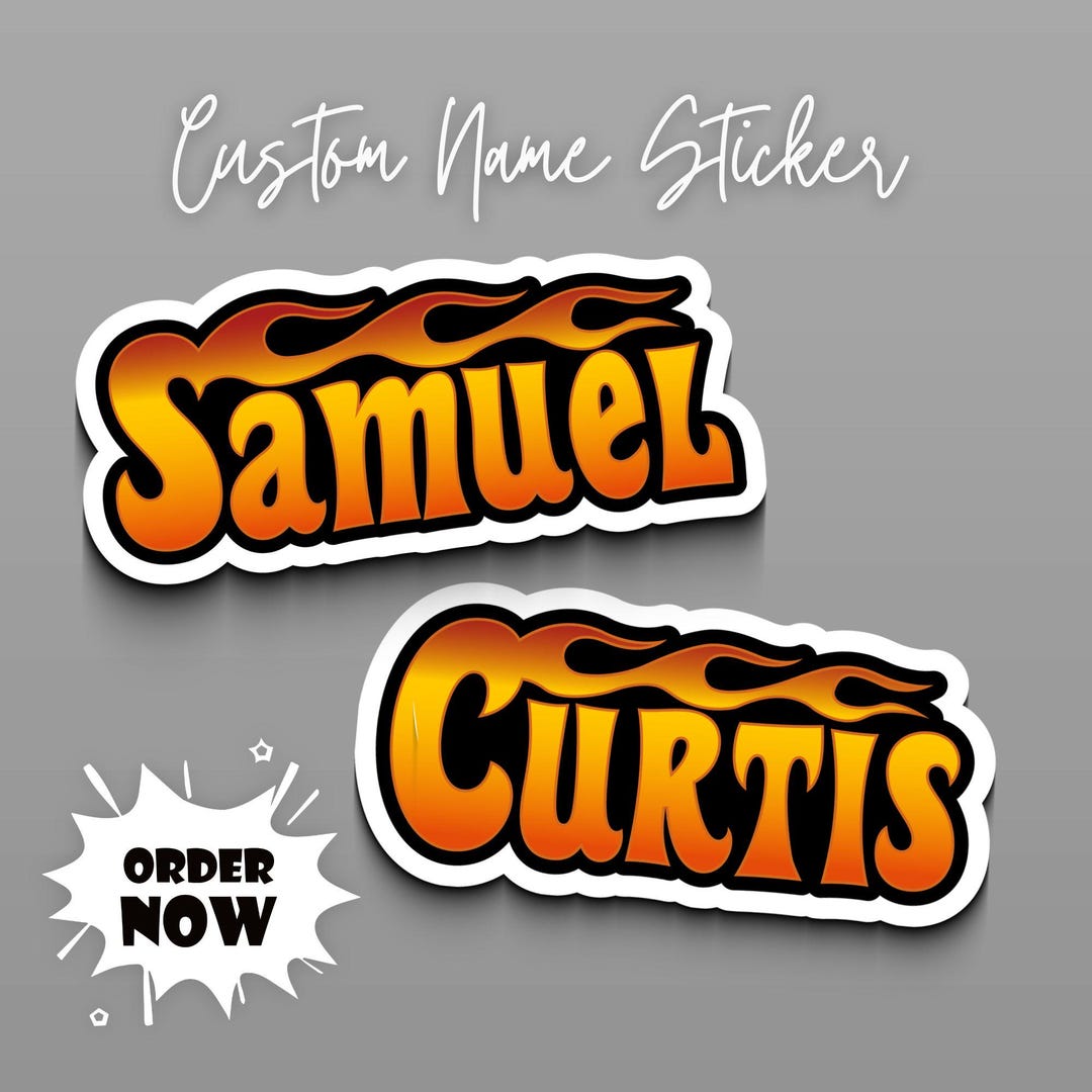 Custom Racing Car Name Sticker File, Personalized Tag, Hot Car Vinyl ...