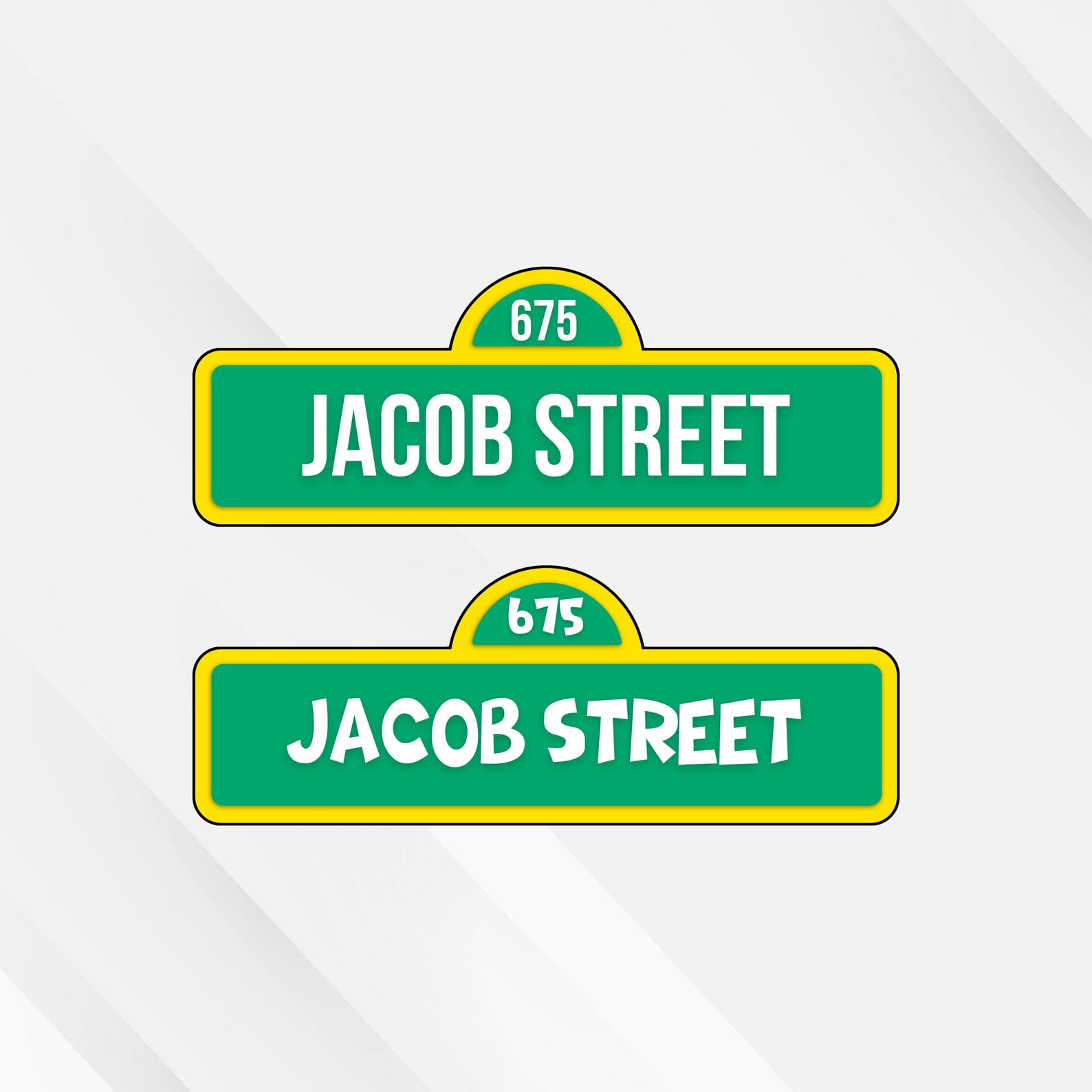 Street Sign SVG, Custom Street Sign, Editable Street Sign Canva ...