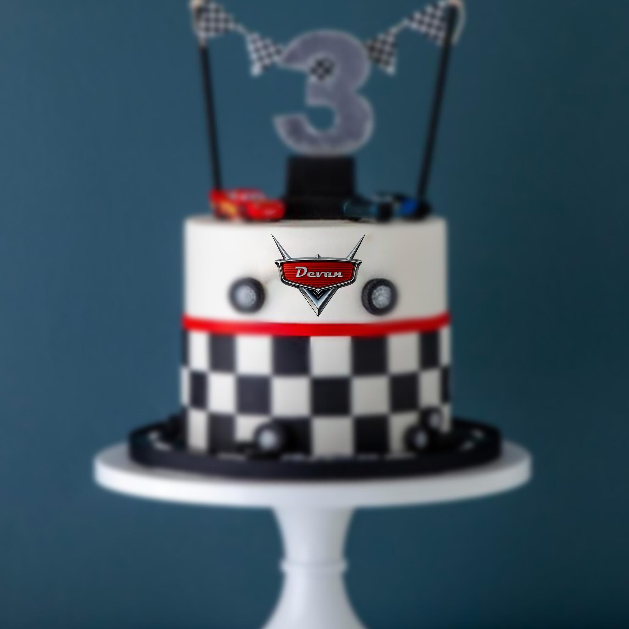 Personalized Car Logo With Name, Custom Digital Cars Birthday Party ...
