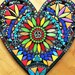 MOSAIC HEART 16x16 Custom Multicolored Glass - Etsy