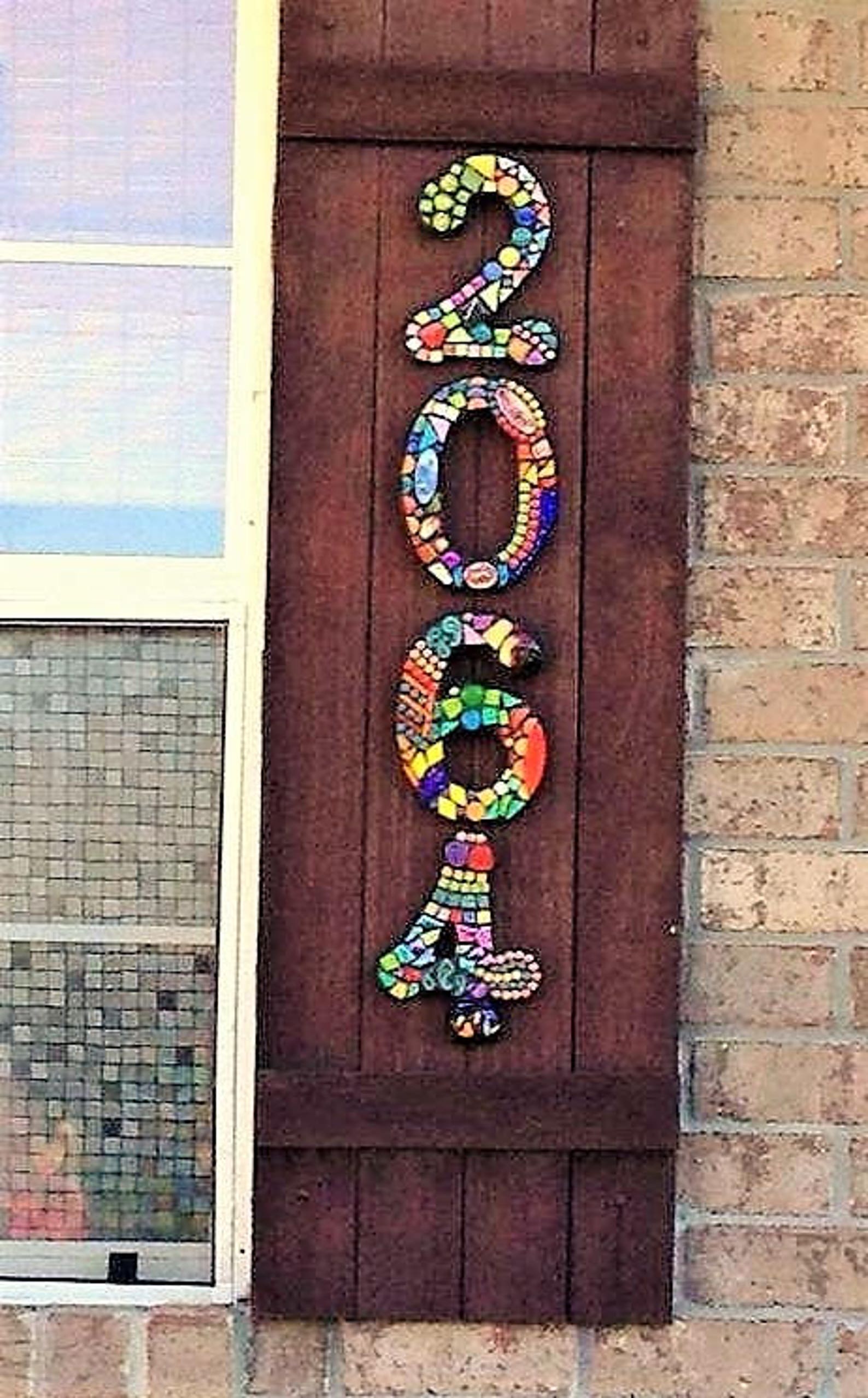 CUSTOM Mosaic House Numbers Finished Orders Photographed at - Etsy