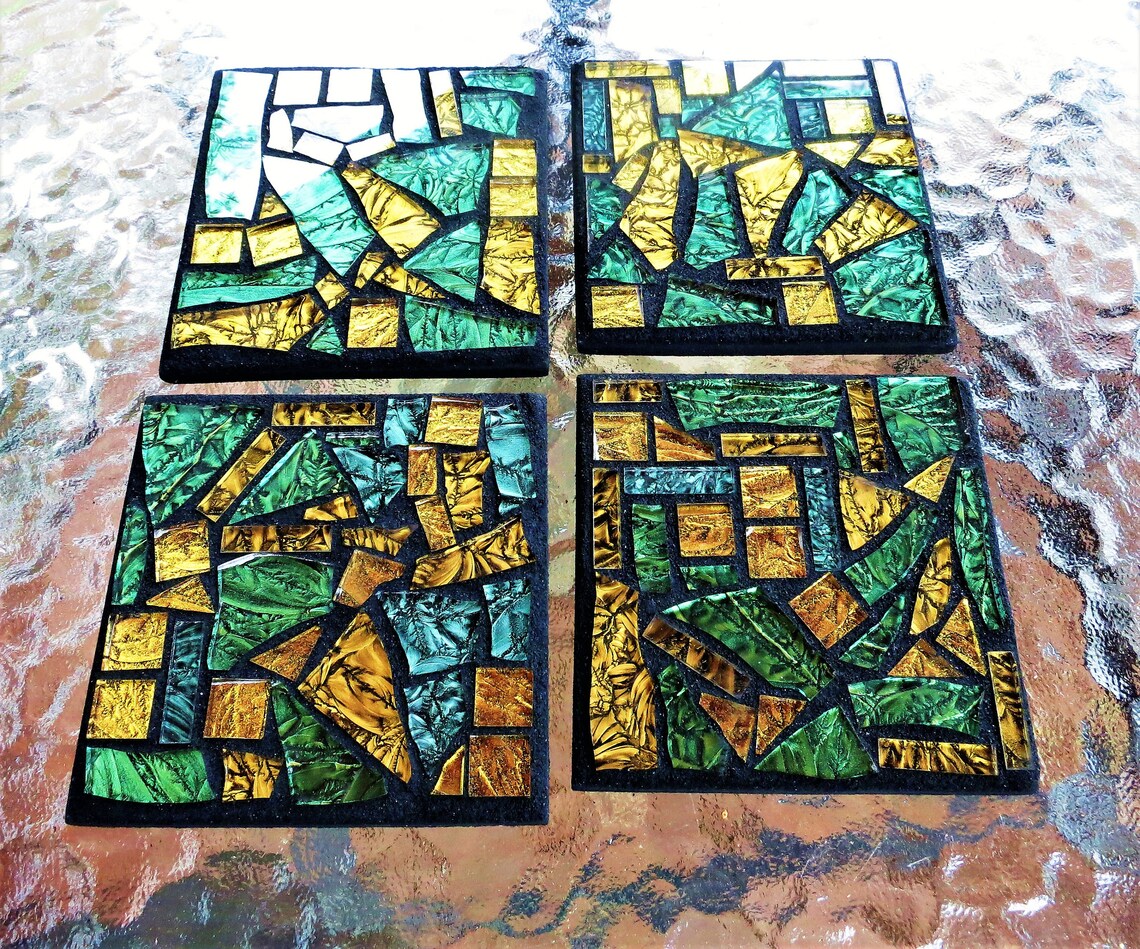 CUSTOM COASTERS Square Round or Funky Shaped Mosaic - Etsy