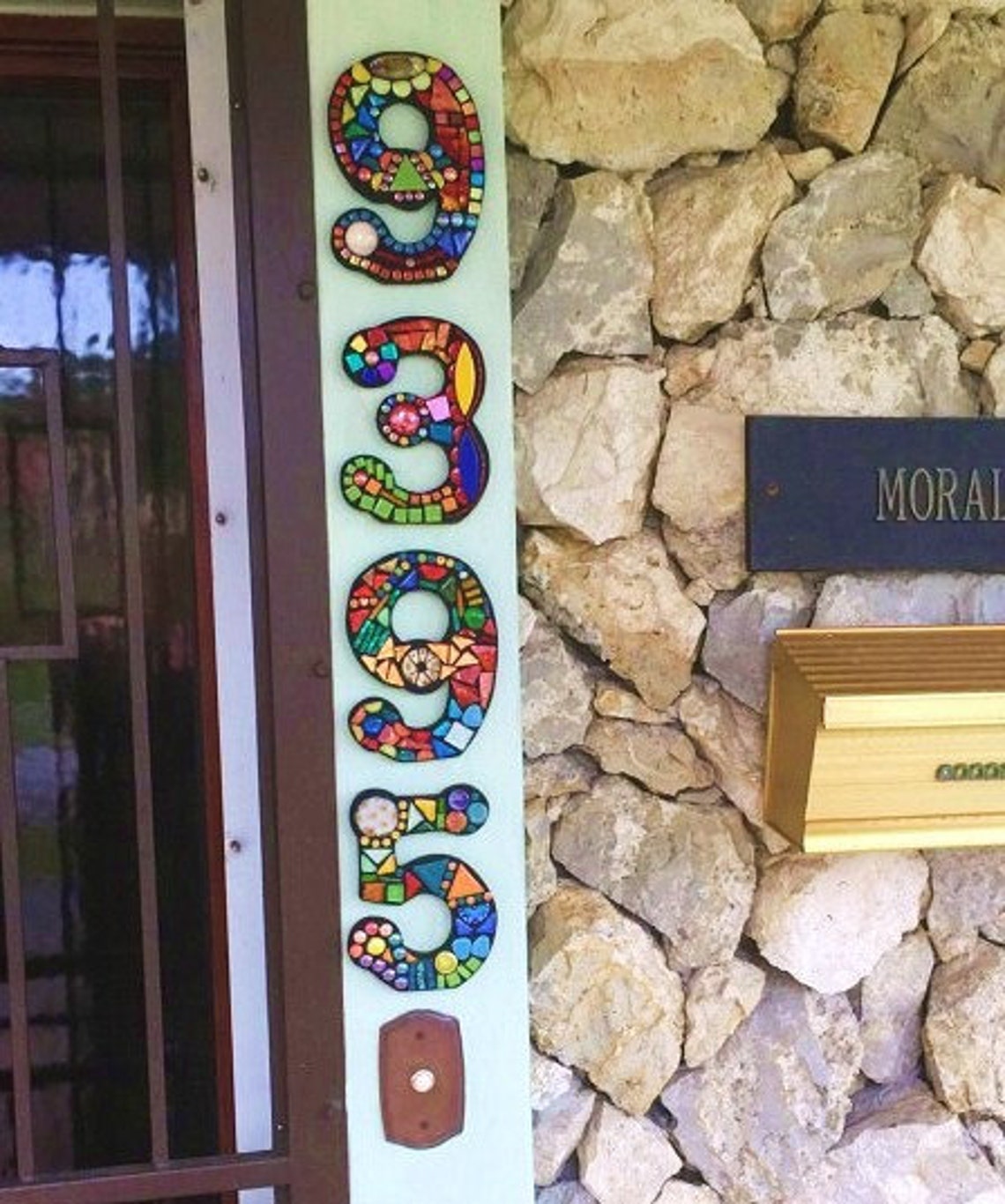 CUSTOM Mosaic House Numbers Finished Orders Photographed at - Etsy