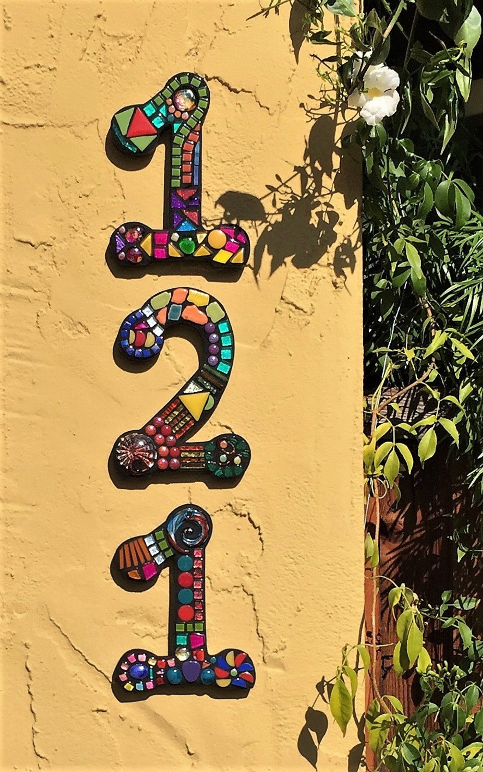 CUSTOM Mosaic House Numbers Finished Orders Photographed at - Etsy