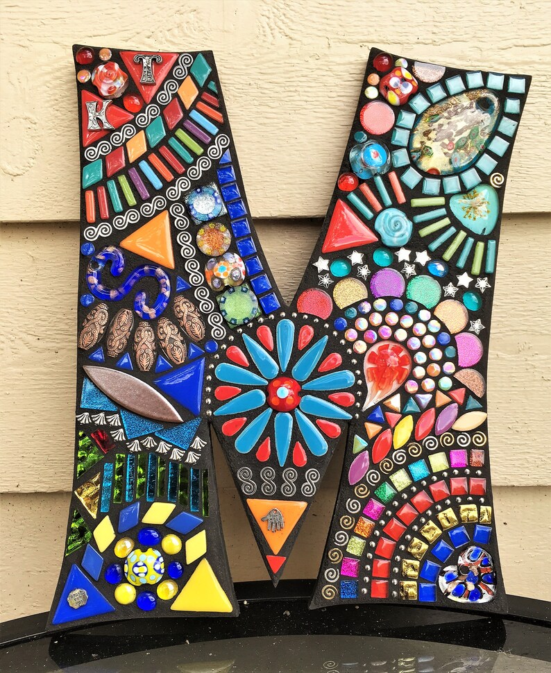 MOSAIC LETTERS/INITIALS - 13" Tall - Totally Customizable - Order 13 ...