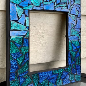 CUSTOM MOSAIC FRAMES in Cobalt Blue Van Gogh Stained Glass - 4"x6", 5 ...