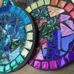 CUSTOM COASTERS - Round, Square or Funky Shaped Mosaic Coasters in ...