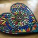 MOSAIC HEART 16x16 Custom Multicolored Glass - Etsy