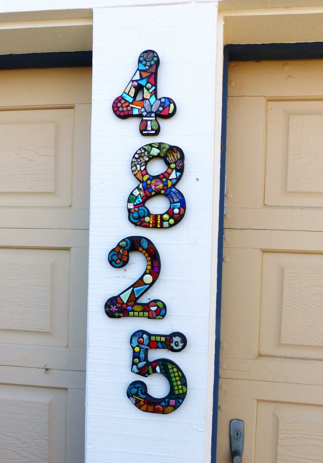 CUSTOM Mosaic House Numbers Finished Orders Photographed at - Etsy