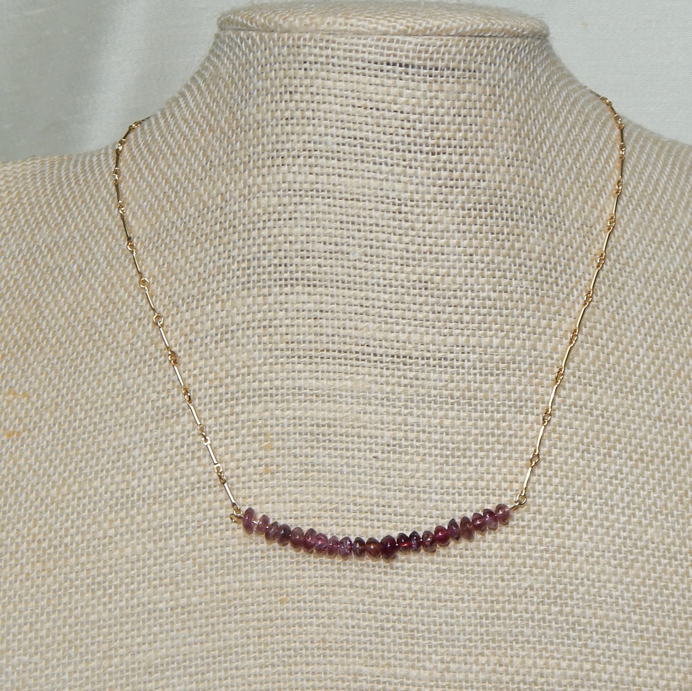 Collar de turmalina collar de turmalina y oro collar de | Etsy