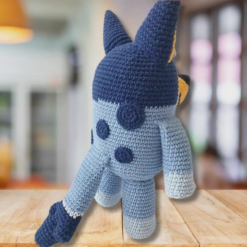 Bluey Crochet Pattern, Blue the Dog Crochet Pattern | Blue Heeler ...