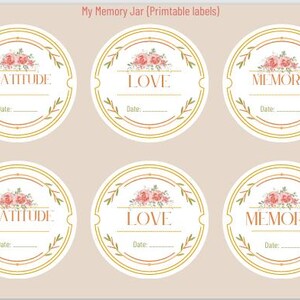 Printable Memory Jar Kit – Floral Edition | Instant Download - Etsy