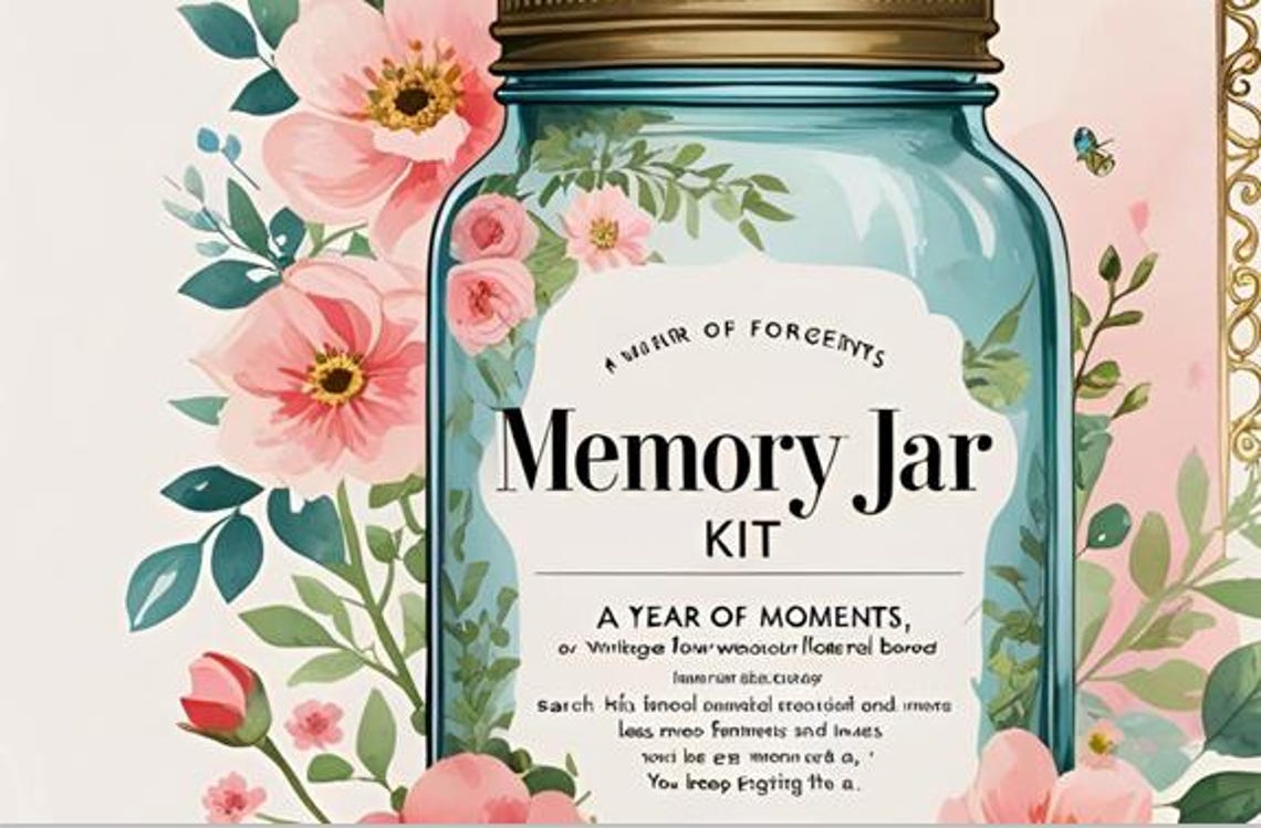 Printable Memory Jar Kit – Floral Edition | Instant Download - Etsy