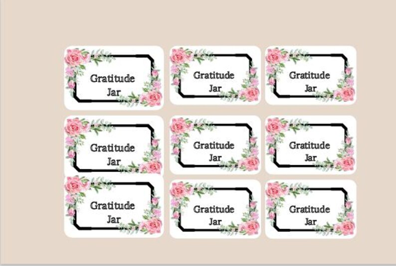 Memory Jar Printable Kit – Floral Jar Label, Slips & Instructions ...