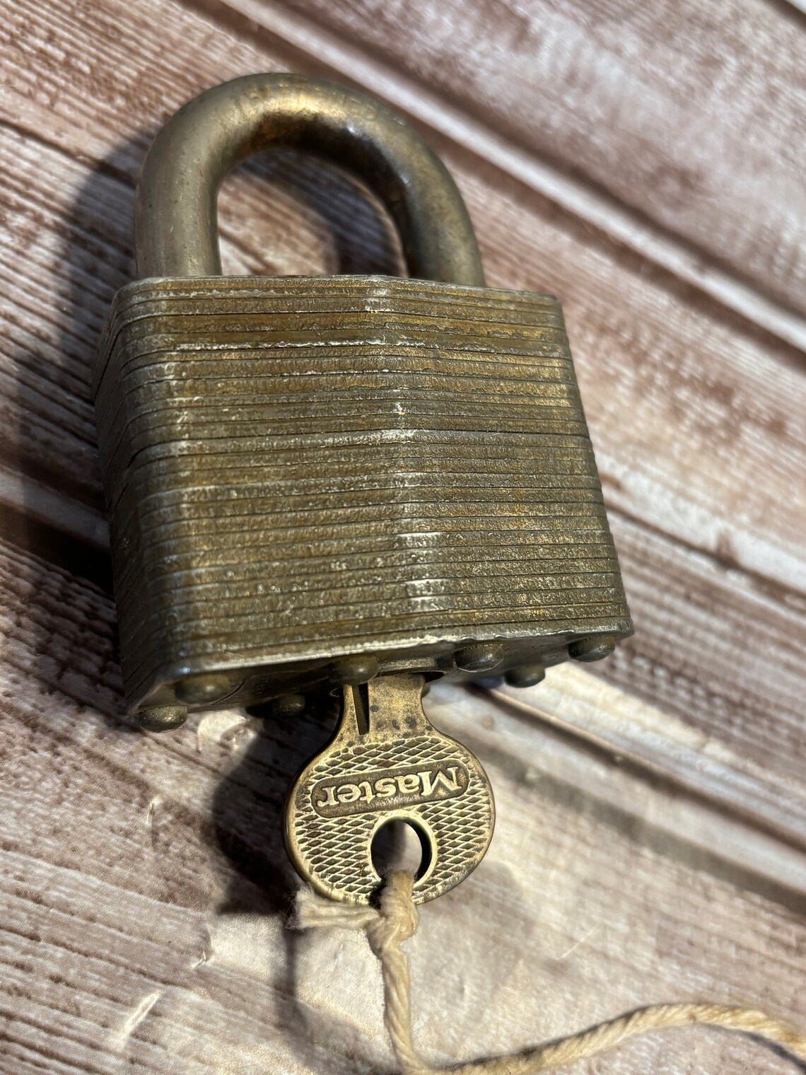 Vintage Antique Milwaukee Masterlock Master Lock No. 1 Padlock W ...