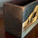 Handmade Folk Art Wooden Box Vintage Wood Box Storage Primitive Storage ...