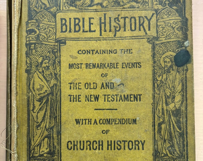 Bible History Benziger Brothers 1904 Illustrated Catholic School ...