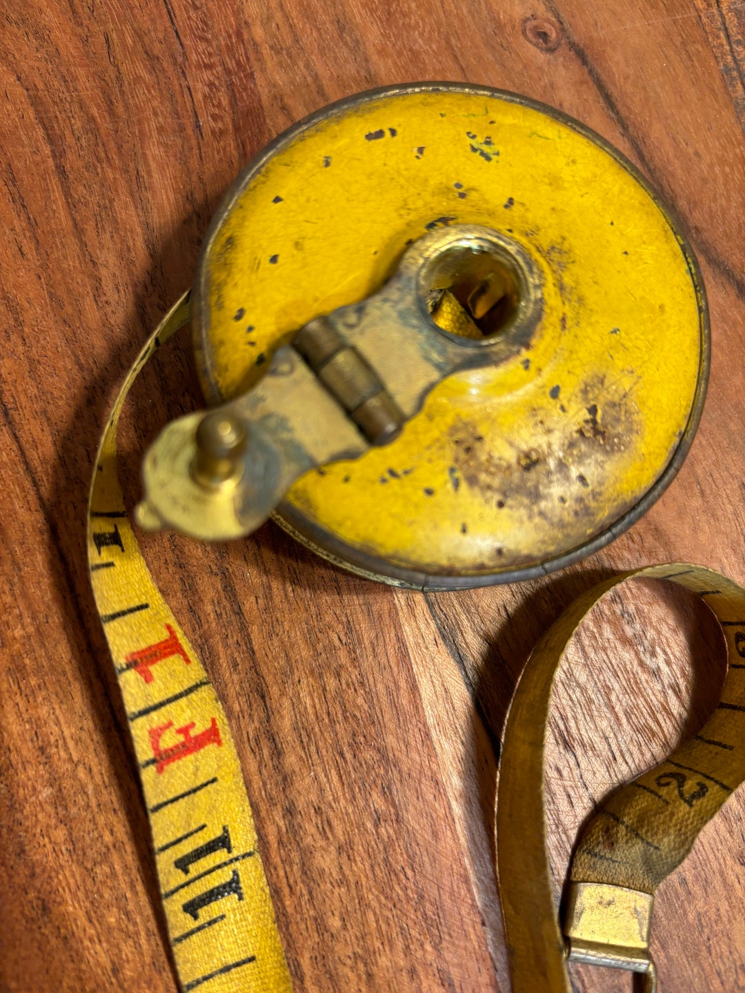 Vintage Brass Lufkin 50 Ft Engineer's Tape Measure Cloth Tape - Etsy