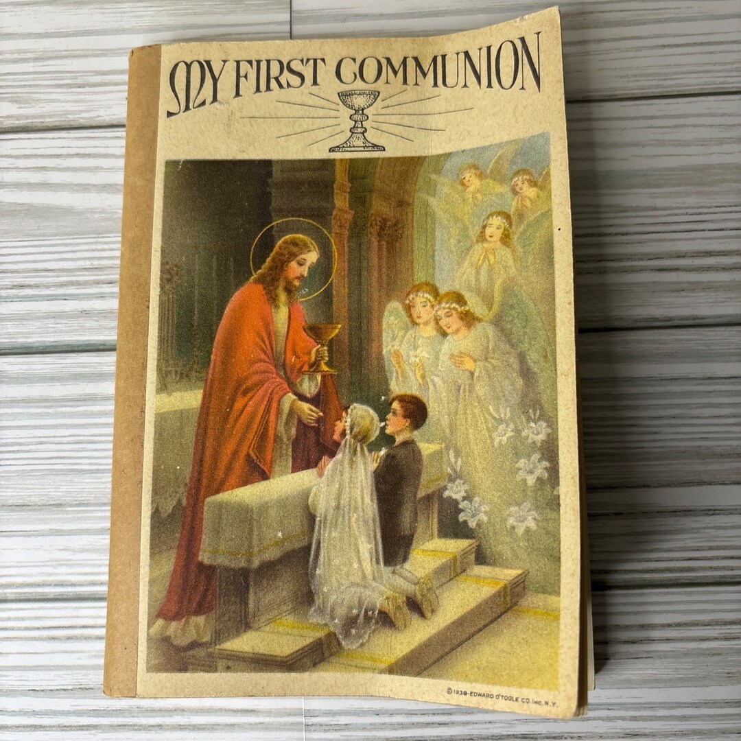 1941 Childrens My First Communion Preparation Prayer Book Paperback by ...