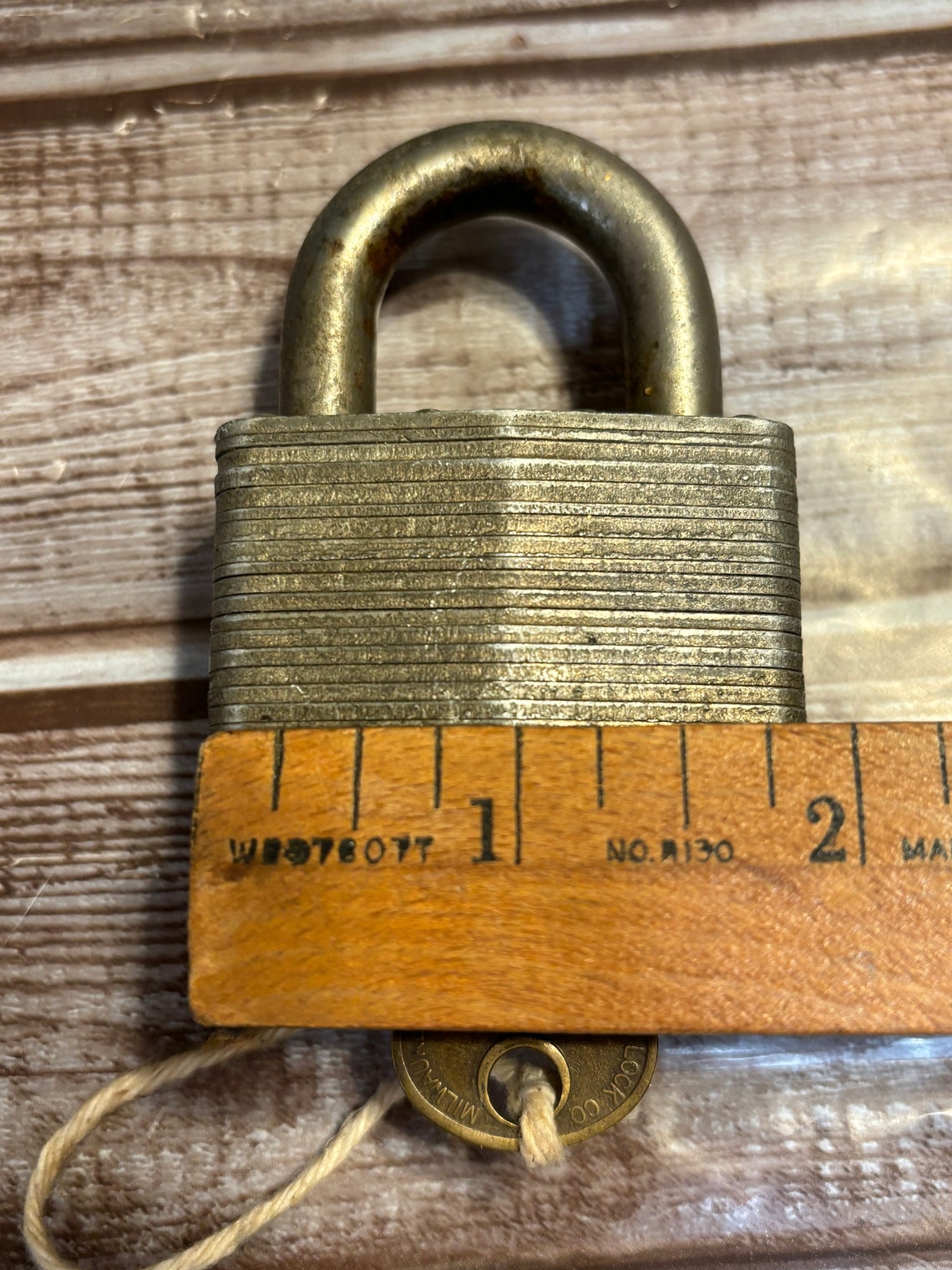Vintage Antique Milwaukee Masterlock Master Lock No. 1 Padlock W ...
