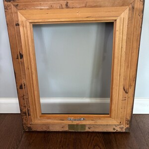 Antique Victorian Wood Frame Ornate Brown Gold Carved Black Velvet ...