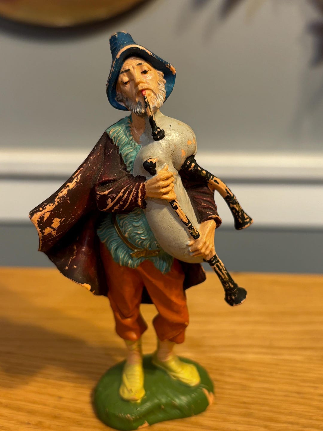 Vintage Fontanini Depose Bagpipe Player Shepherd Figurine #103 - Made ...