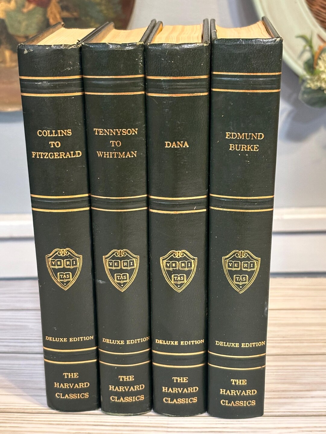 1969 Harvard Classics Green Deluxe Edition 4 Volumes Dana Fitzgerald ...