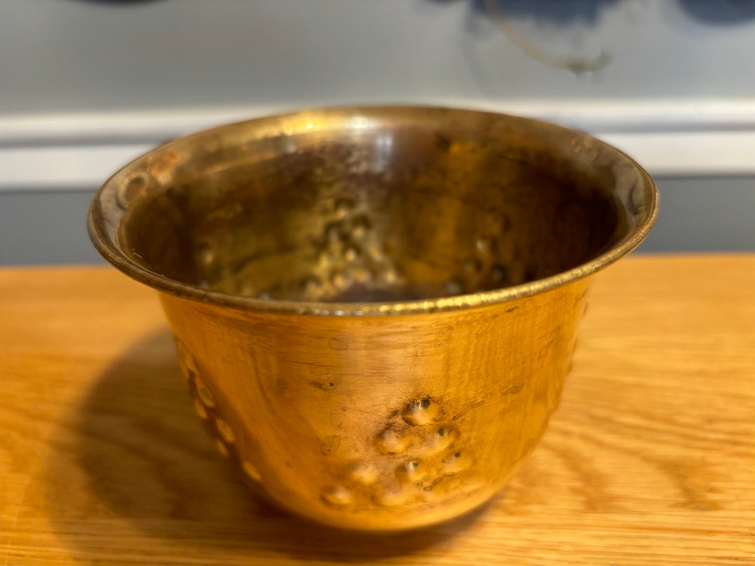 Vintage Brass Small Planter Flowerpot Brass Made in India - Etsy