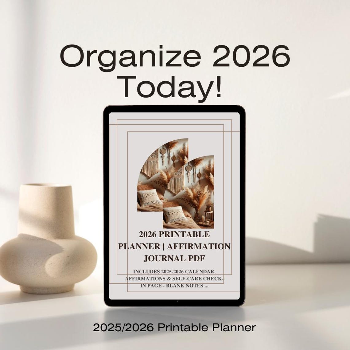 2026 Printable Planner | Affirmation Journal PDF - Etsy