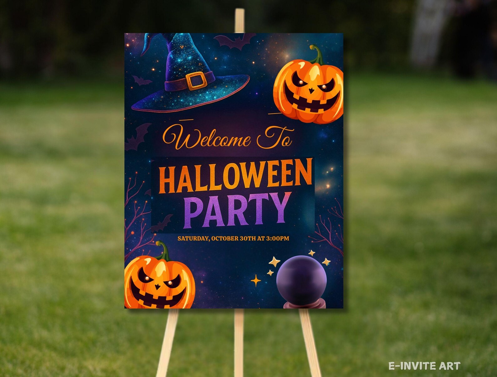 Editable Halloween Party Welcome Sign Template (PDF) - Etsy