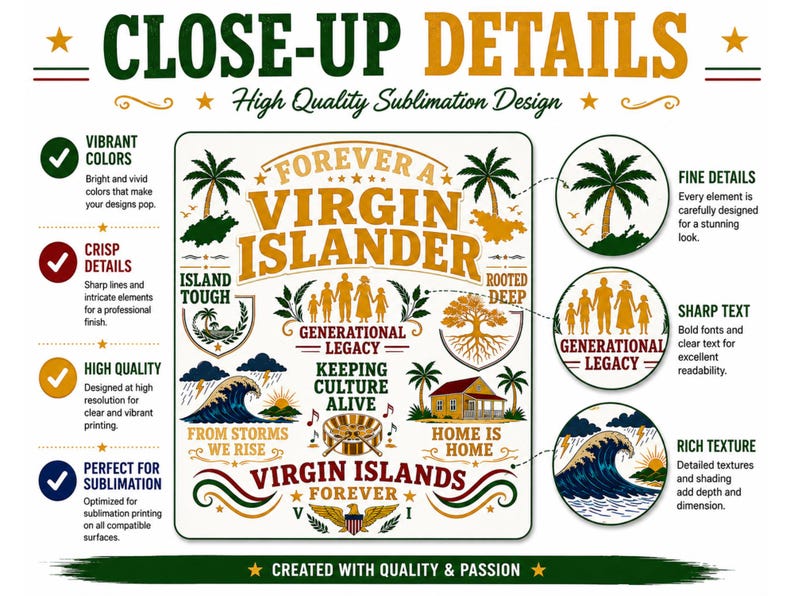 Virgin Islander PNG | USVI Sublimation Design, Island Culture (digital ...