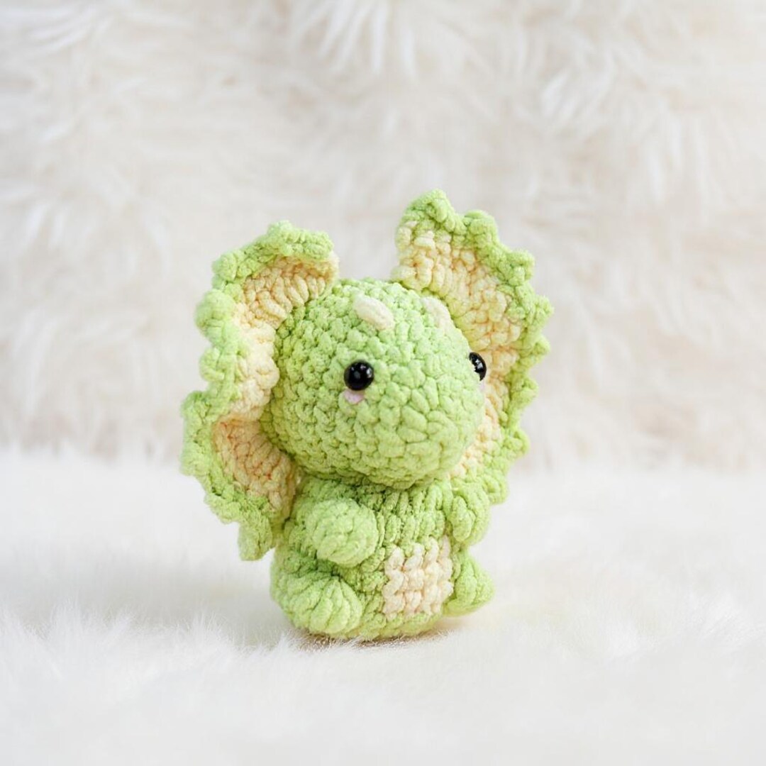 Beginner Friendly Dilophosaurus Crochet Pattern, Cute Dinosaur ...
