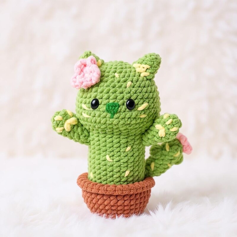 Cat Cactus - Etsy
