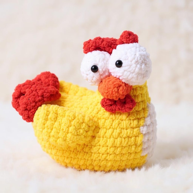 Funny Bulging Eye Chick Crochet Pattern, Cute Amigurumi PDF, Easy ...