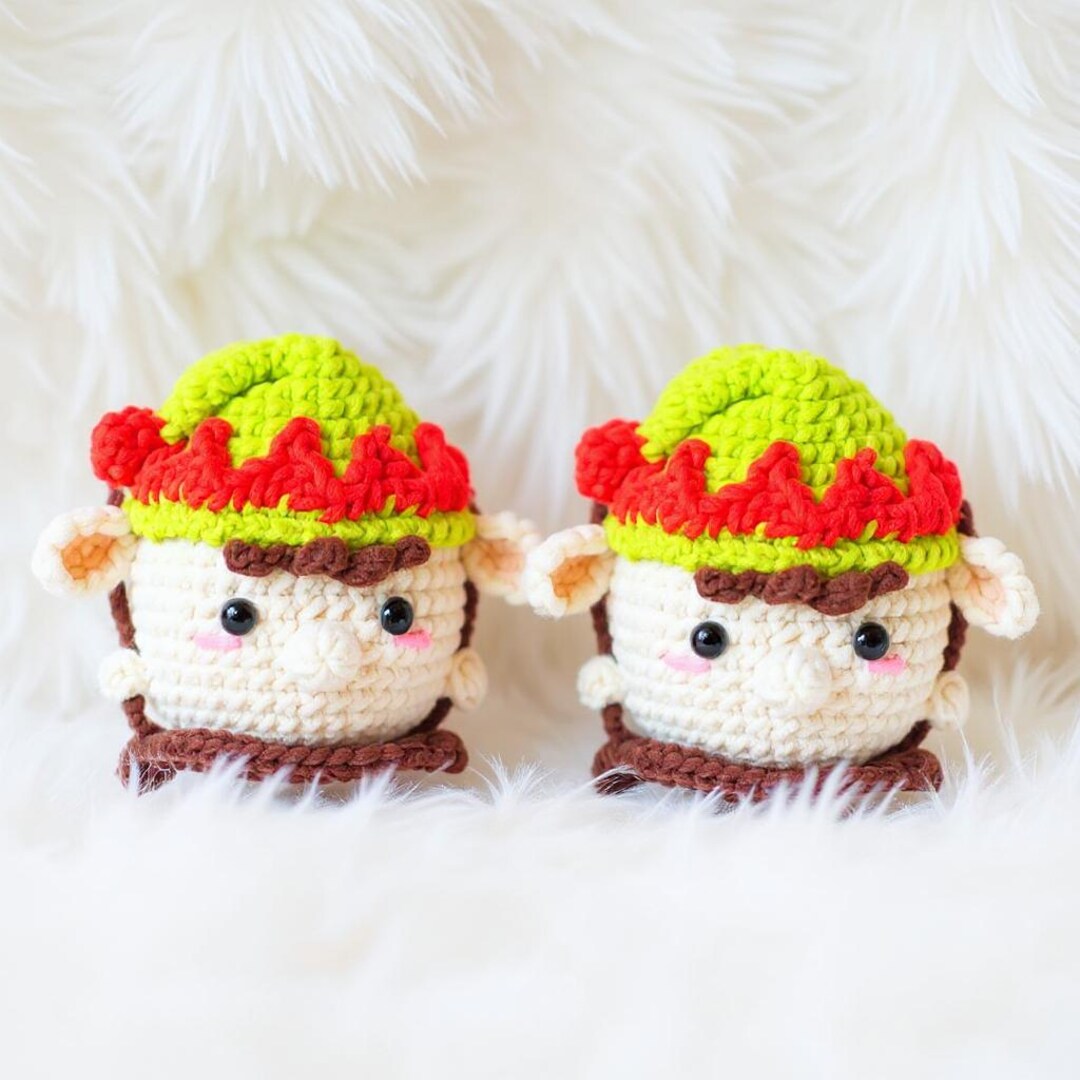 Adorable ELFF Elf on Swing Car Hanging Crochet Pattern, Easy Amigurumi ...