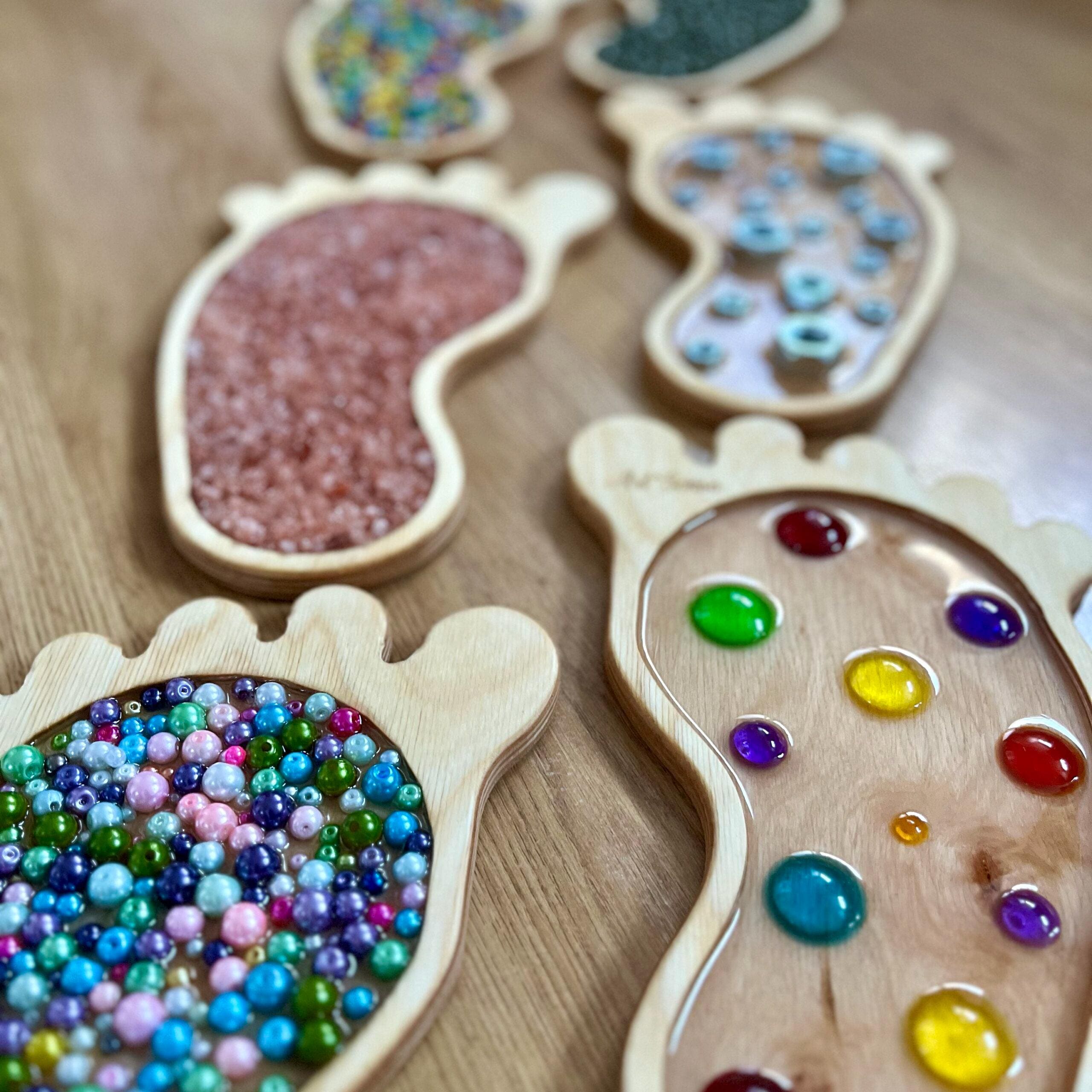 Wooden Sensory Foot Panels – Balance & Tactile Stimulation for Kids ...