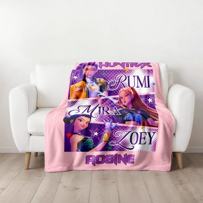 K Pop Demon Throw Blanket - Etsy