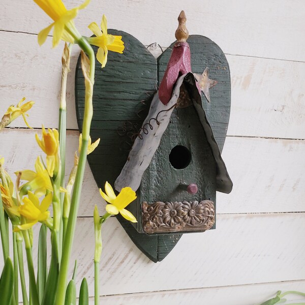 Primitive Birdhouse - Etsy