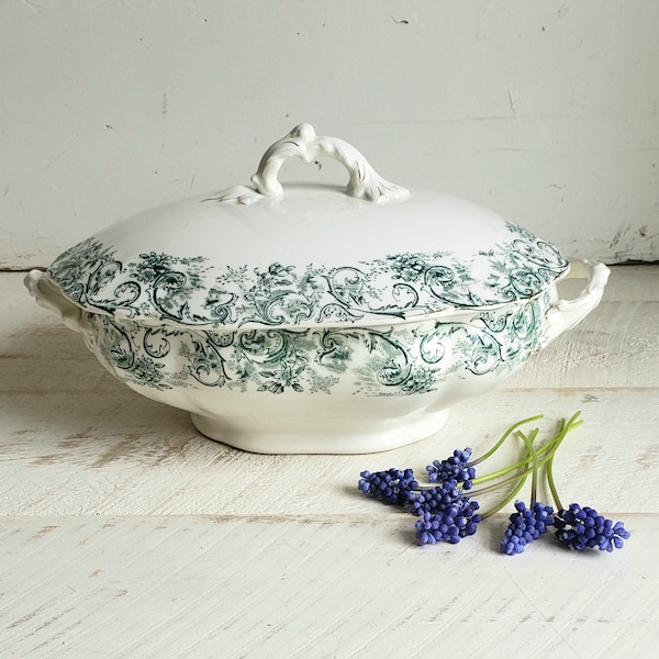 Green Transferware - Etsy