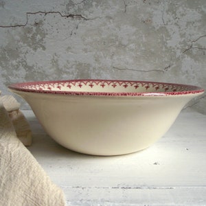 English Ironstone Pottery 8 Inch Round Vegetable Bowl Red - Etsy
