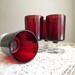 Red Wine Glasses Set of 4 Ruby Luminarc Glasses by Cavalier - Etsy