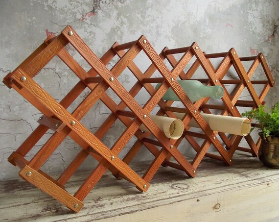 Home & Living Kitchen & Dining Wine Racks Vintage Accordion Folding ...