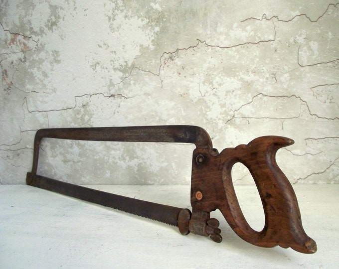 Antique Butchering Saw by H Boker , French Style Meat & Bone Saw ...