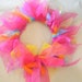Rainbow Ribbon Rag Mini Wreath Handtied Home Decor Fun Multicolored ...