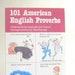 Vintage 101 American English Proverbs Cartoons English Paperback Book ...