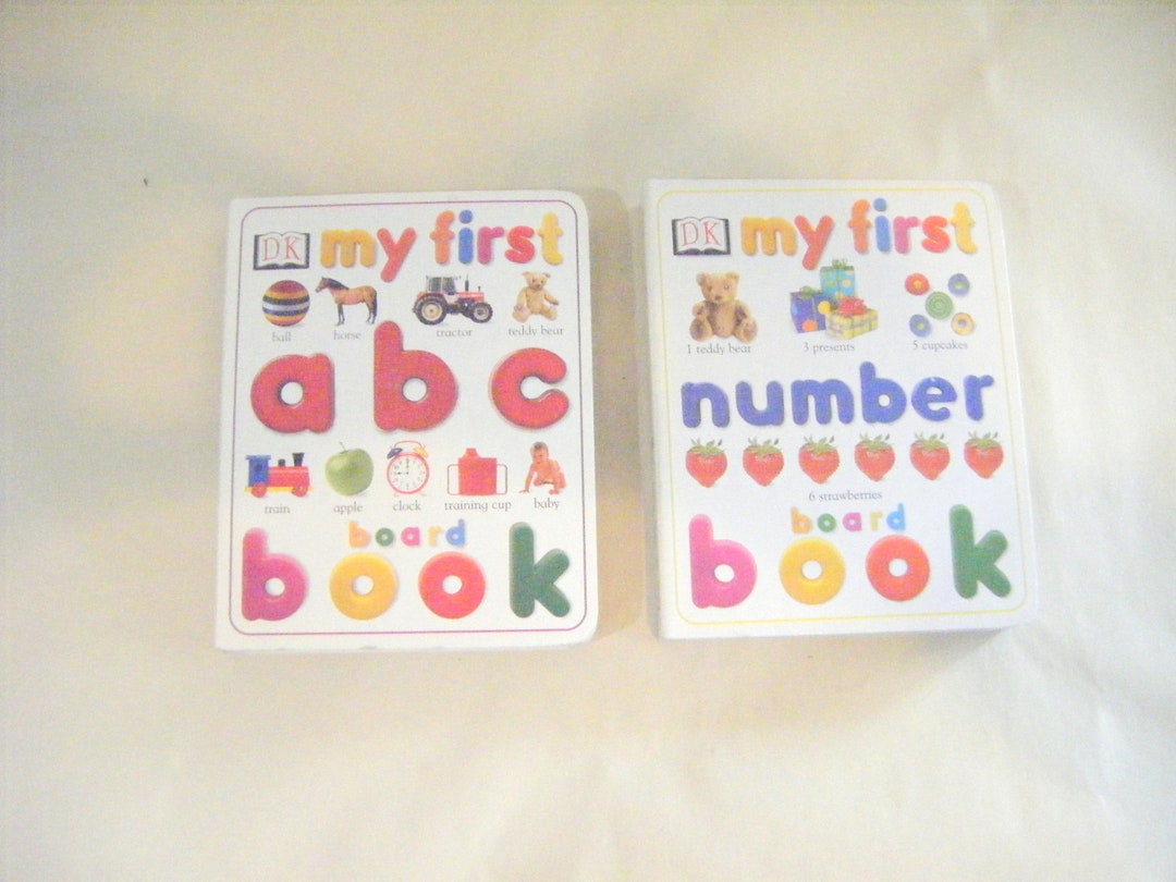 Vintage ABC & Number Board Book Set, DK Publishing - Etsy